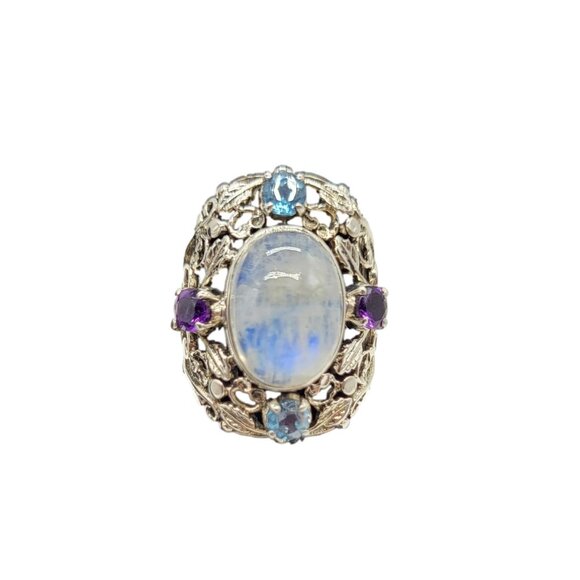Nicky Butler | Jewelry | Nicky Butler Sz 7 Rainbow Moonstone Gems Vine ...